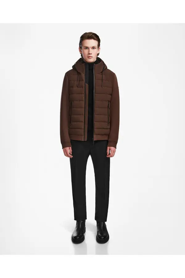 Rudsak Quilted Jacket With Hood - Brown
