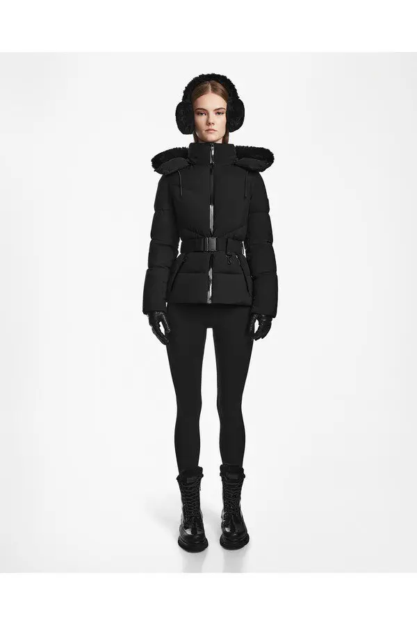 Rudsak Chevron Quilted Down Puffer - Black