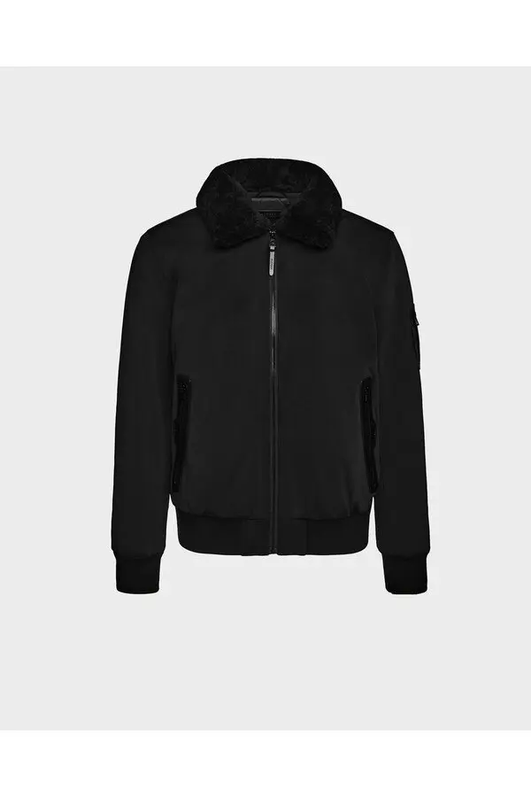 Rudsak Bomber Jacket With Removable Shearling Collar