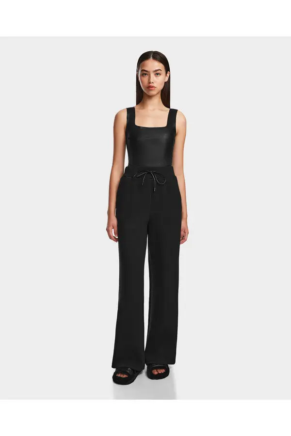 Rudsak Wide-leg Sweatpants With Drawstring - Black