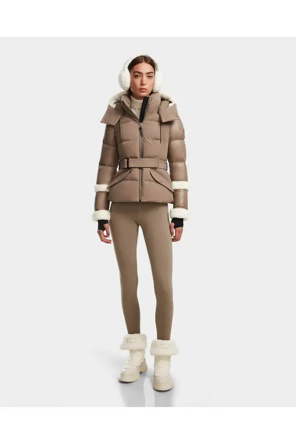 Rudsak Audrey Down Puffer Jacket - Brown / Neutral