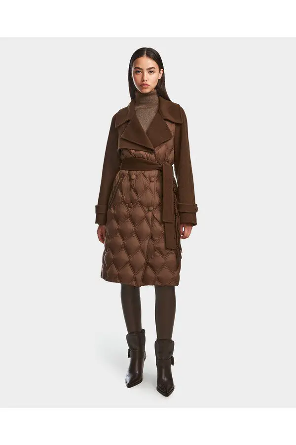 Rudsak Long Trench Coat - Brown
