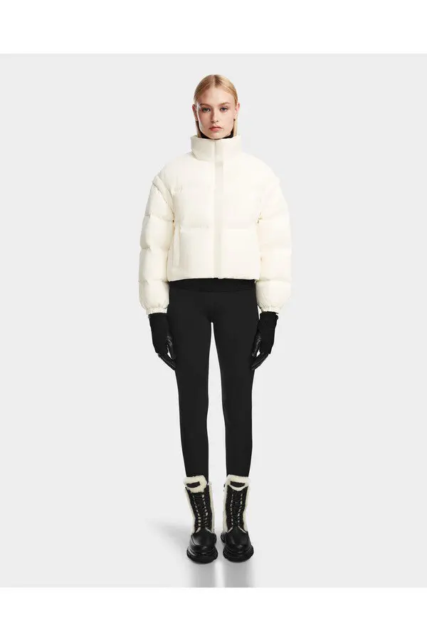 Rudsak Cropped Down Puffer Jacket - Red