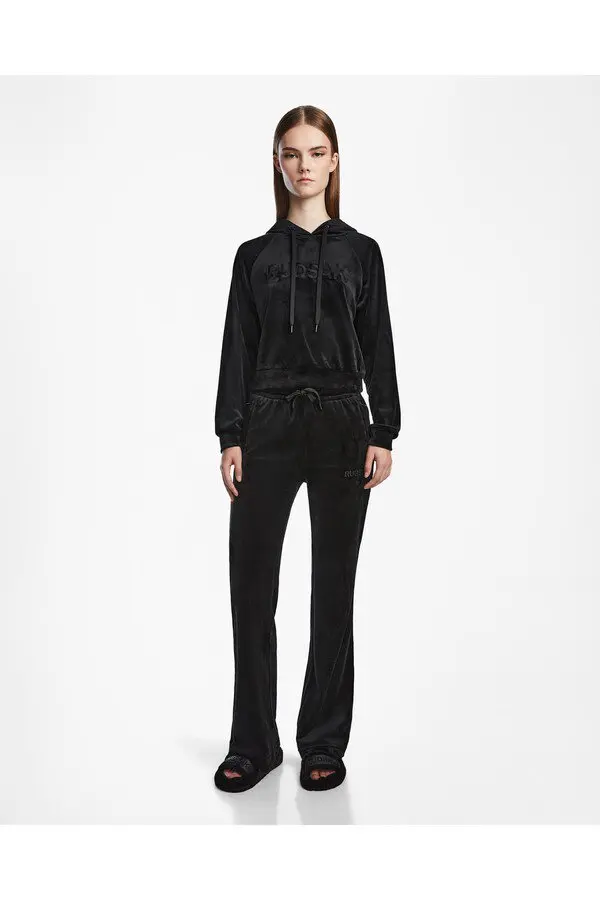 Rudsak Velour Hoodie Valeria L523500 - Black