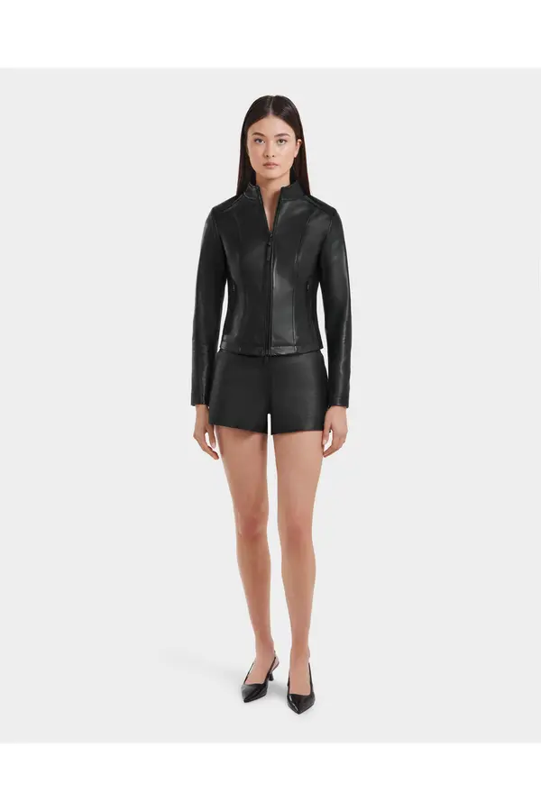 Rudsak Mariah Fitted Leather Jacket