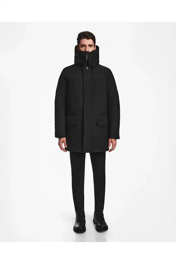 Rudsak Landon Mid-Length Parka In Black 30% Off Editorialist