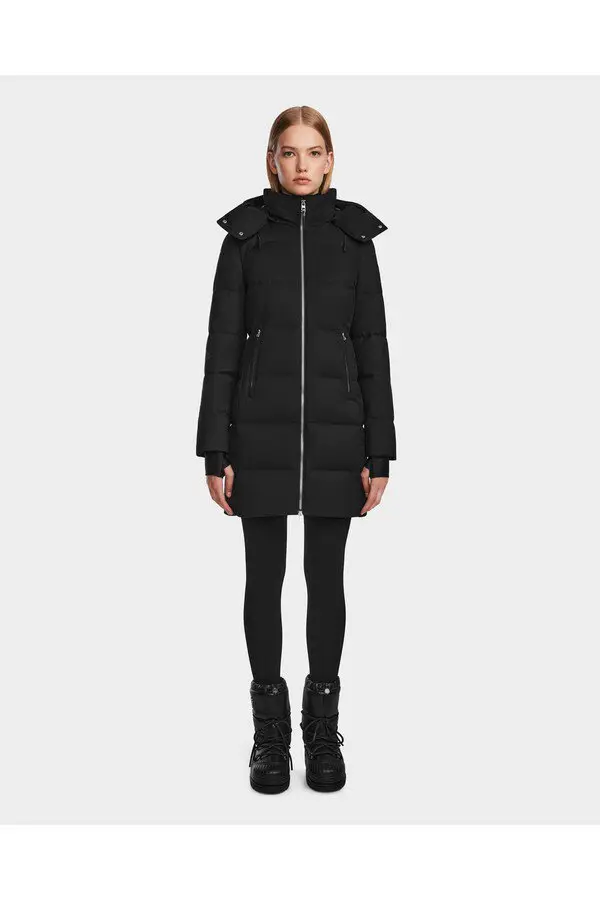 Rudsak Miriam Mid-length Down Puffer - Black