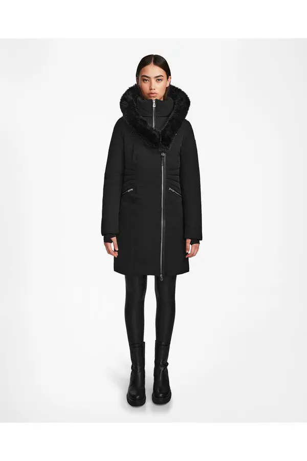 Rudsak Fitted Parka With Removable Fur Strip