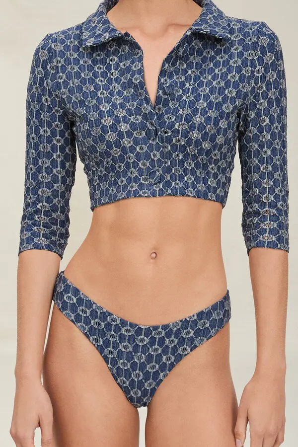 Devon Windsor Lila Fitted Cropped Jacket