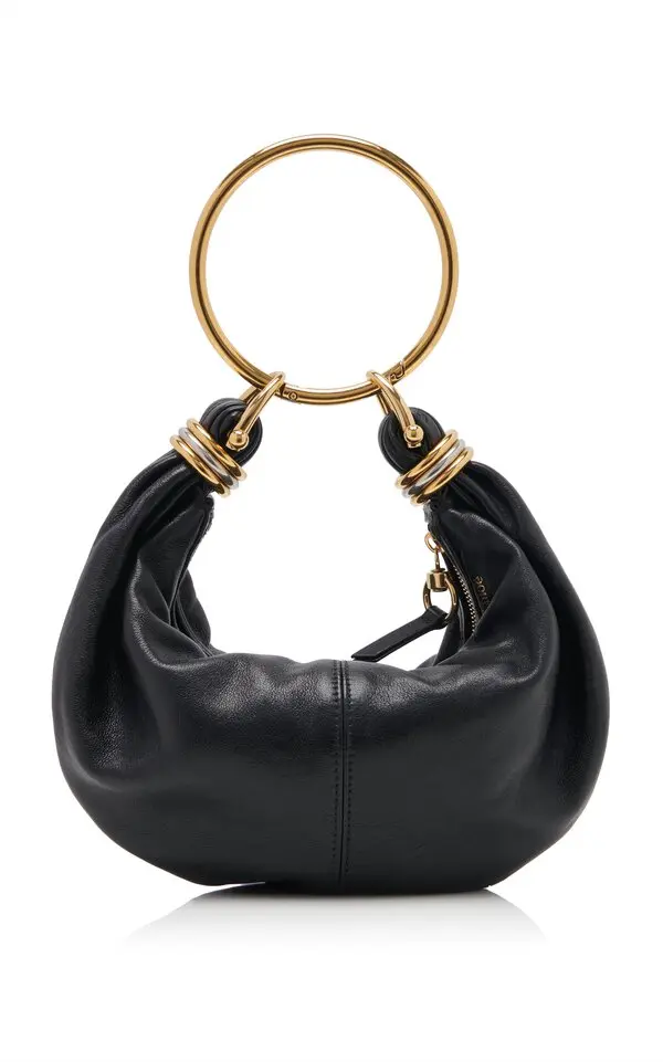 Chloé Bracelet-handle Leather Shoulder Bag - Black