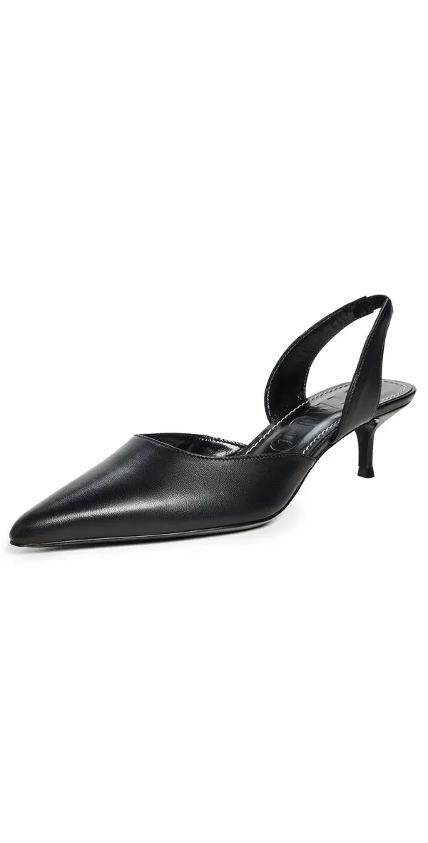 Staud Sebastian Slingbacks - Black
