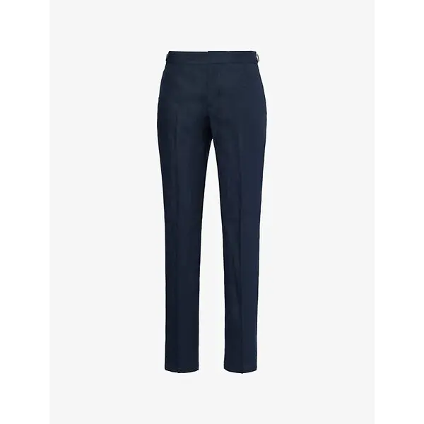 Orlebar Brown Mid-rise Regular-fit Linen Trousers