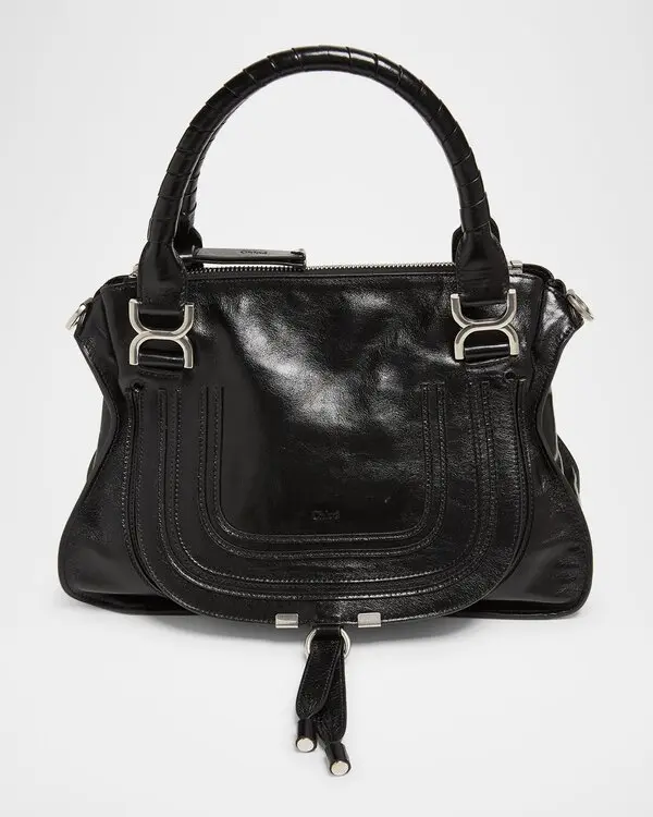 Chloé Marcie Medium Satchel Bag - Black