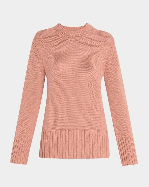 Michael Kors Crewneck Cashmere Tunic Sweater - Rosette