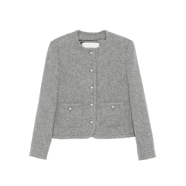 DUNST Melange Jacket - Grey
