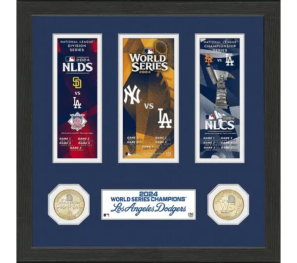 HIGHLAND MINT Dodgers 2024 World Series Ticket Bronze Coin
