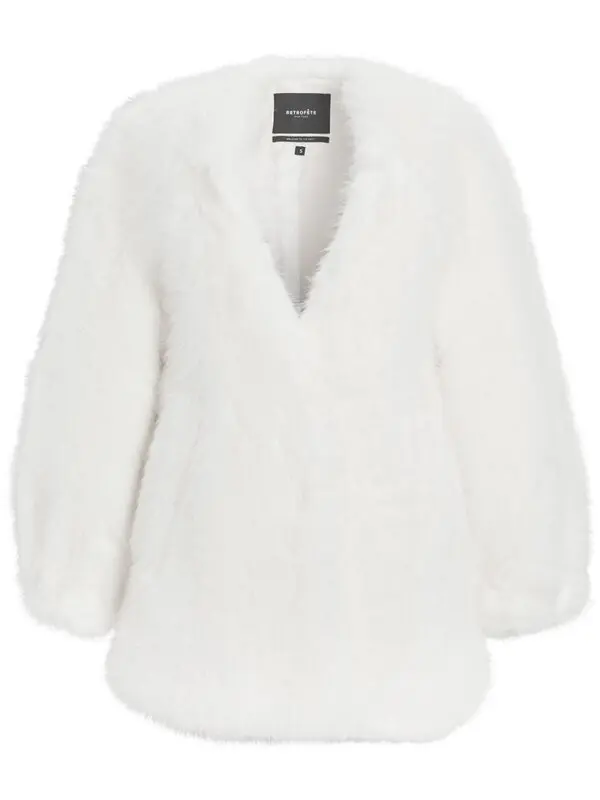 Retrofete Heiress Faux-fur Jacket - White