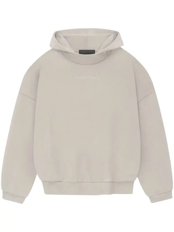 Fear Of God Essentials Logo Hoodie - Grey