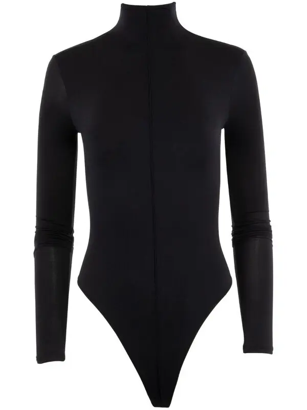 Wardrobe.NYC Long-sleeved Bodysuit - Black