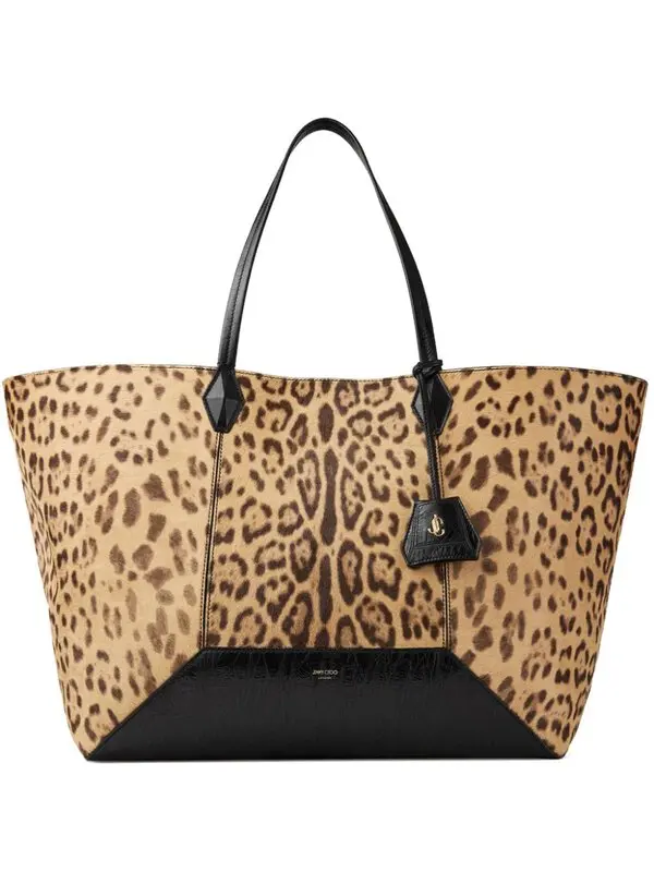 JIMMY CHOO Large Diamond Tote Bag - Black