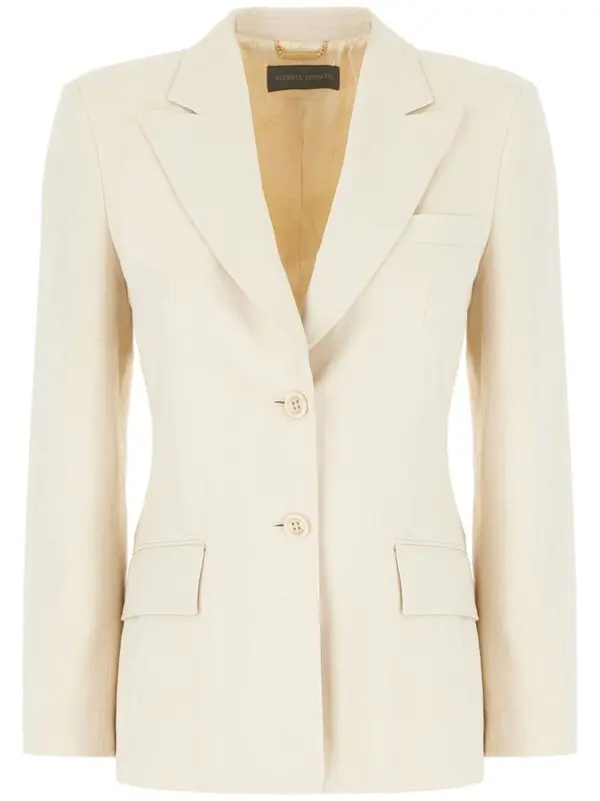 Alberta Ferretti Single-breasted Blazer - Neutrals