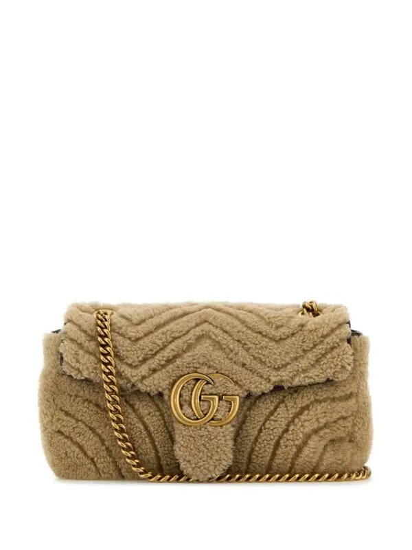 Gucci Small Shearling Shoulder Bag