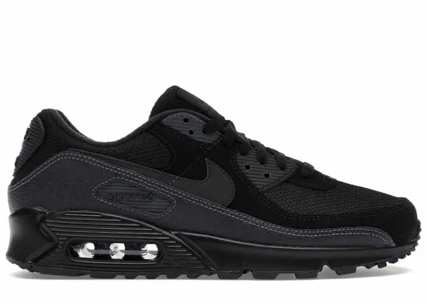 Nike Air Max 90 Reflective Swooshin Sneakers - Black/anthracite