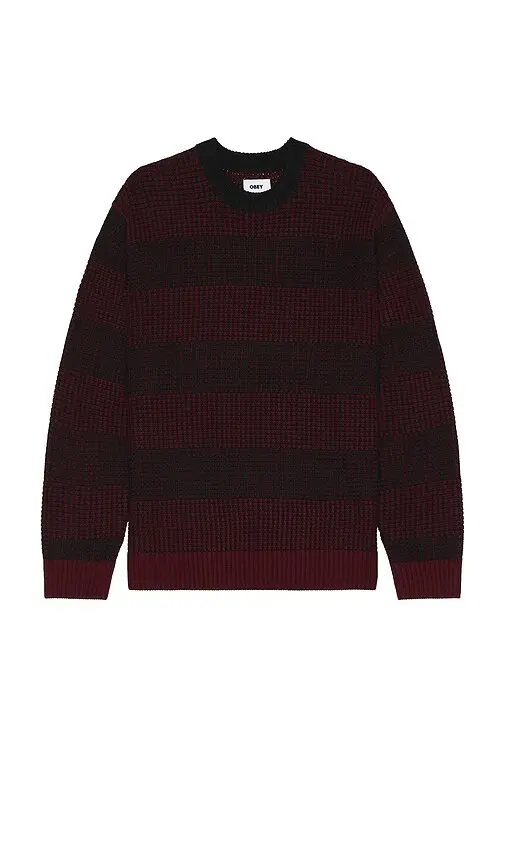 Obey Jason Crewneck Sweater - Zinfandel