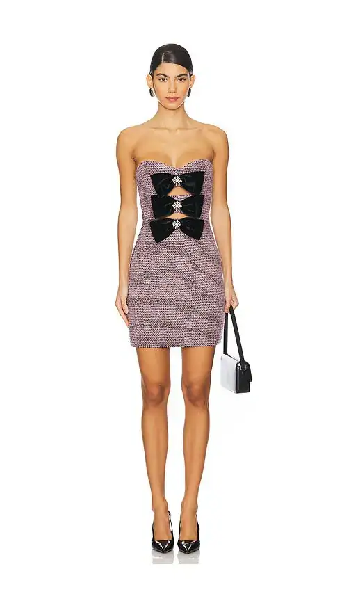 open lace back dress Elliatt Kennedy Mini Party Dress in Black M main image 1