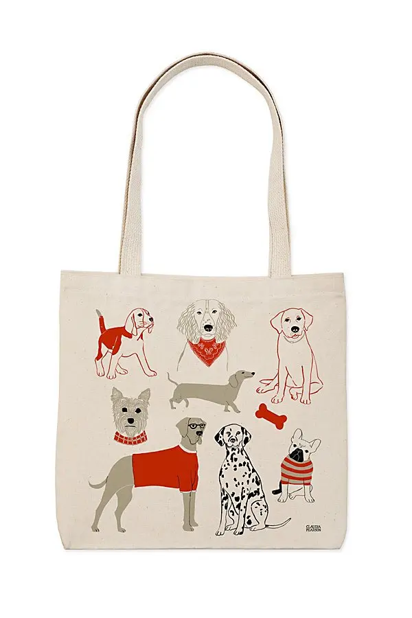 CLAUDIA PEARSON Dog Print Tote Bag - Everyday Tote