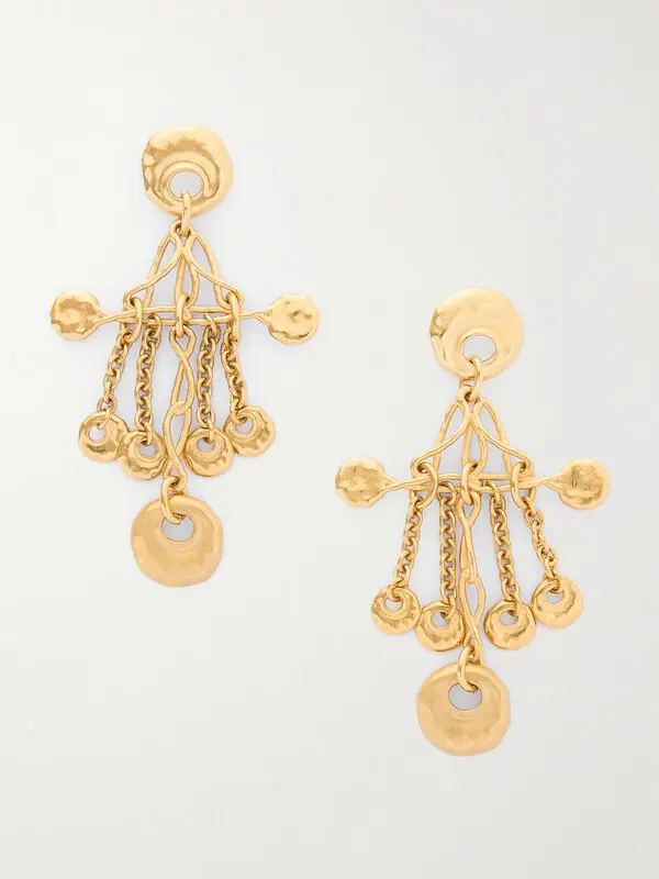 Chloé Tone Chandelier Earrings