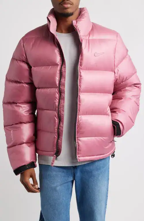 Nike Nocta Down Puffer Jacket - Desert Berry/Elemental Pink 