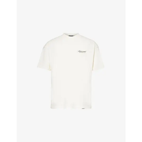 REPRESENT Script Logo-print Cotton T-shirt - Flat White