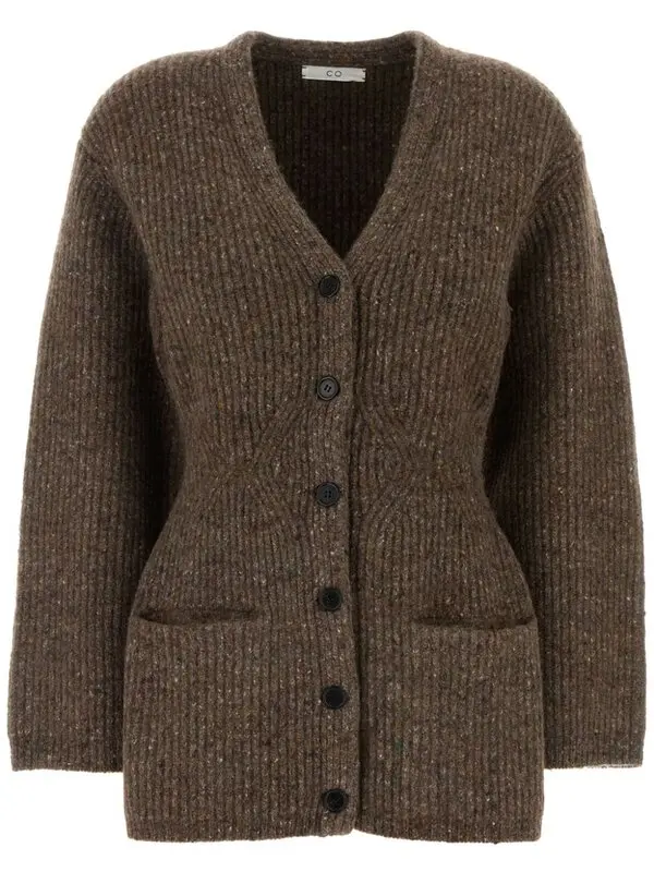 Co Mélange Wool-cashmere Cardigan