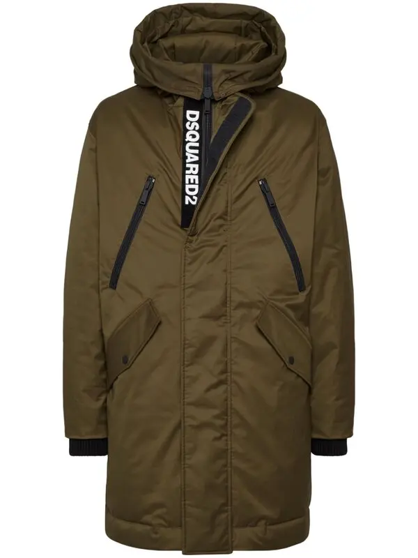 Dsquared2 Hooded Parka - Brown