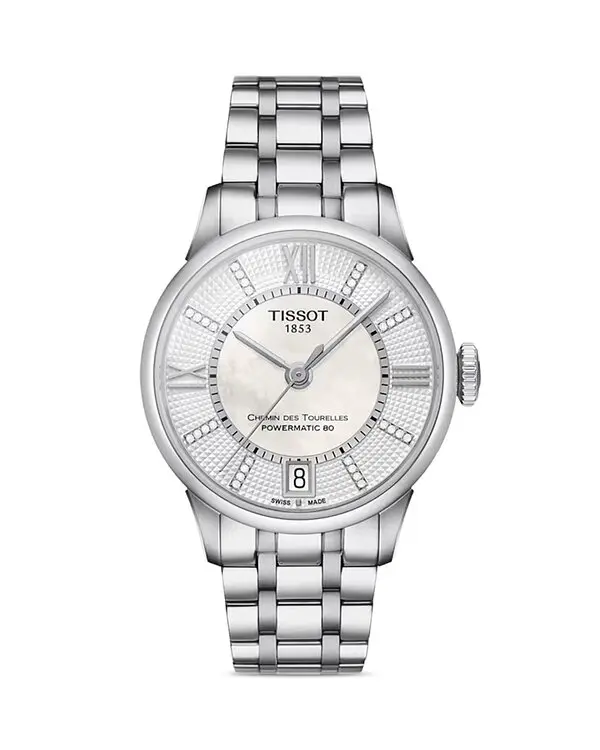 TISSOT Chemin Des Tourelles Powermatic 80 Watch, 32mm