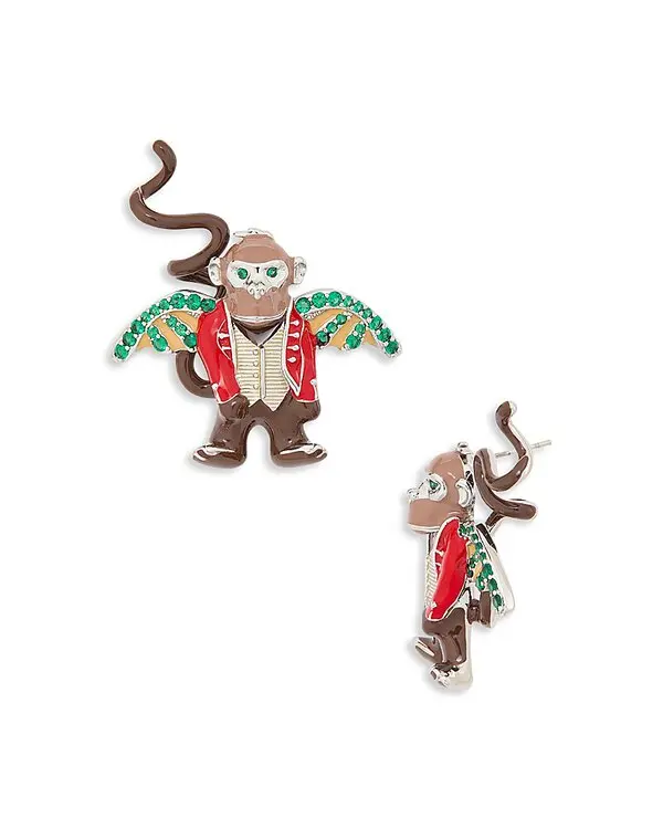 BASLIQ Flying Monkey Earrings