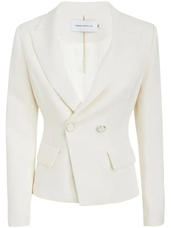 SIMONA CORSELLINI Double-breasted Blazer - Neutrals