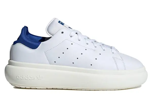 Adidas Stan Smith Platform Sneakers - Cloud White/off White/royal Blue