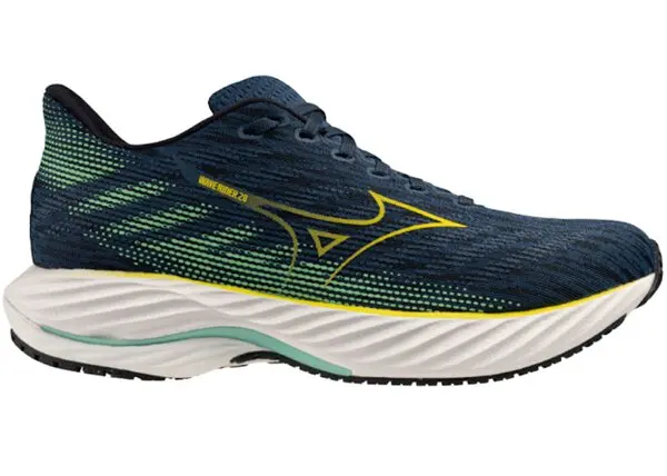 Mizuno Wave Rider 28 Sneakers - Blue/green/yellow