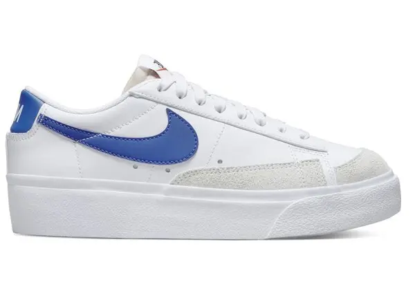 Nike Blazer Low Platform Sneakers - White/summit White/team Orange