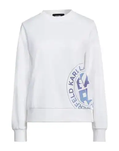 Karl Lagerfeld Organic Cotton Sweatshirt In White 51% Off