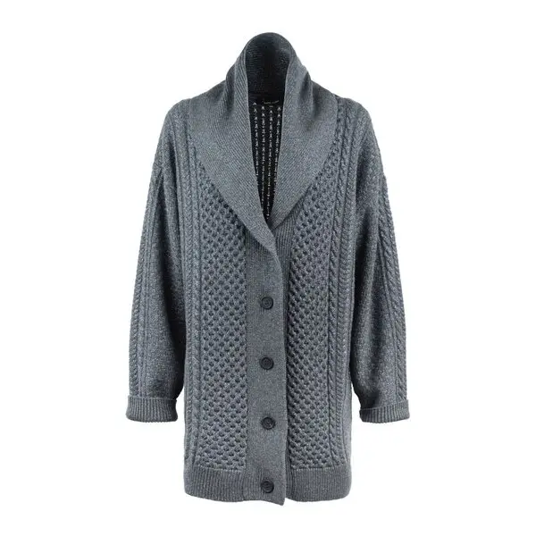 Fabiana Filippi Wool Cardigan With Lurex Details