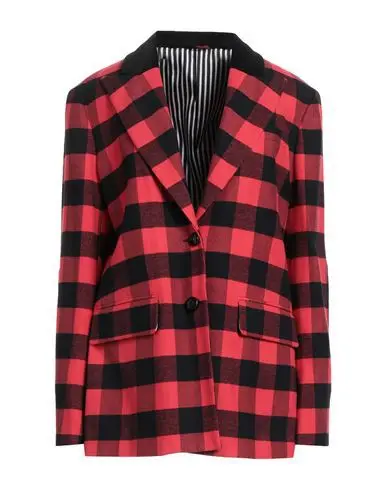 VI TO VI Single-breasted Checked Flannel Blazer