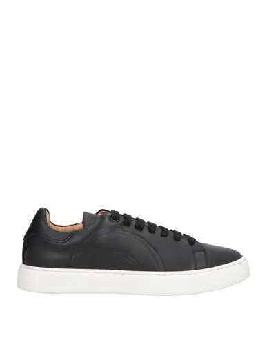 LIU •JO MAN Leather Low-top Sneakers - Black