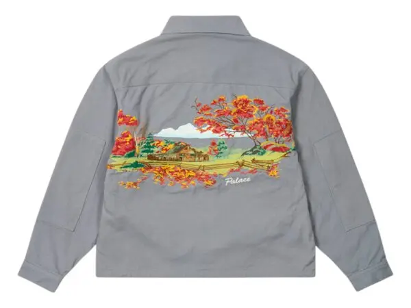 PALACE Utility Fleece Jacket - Grey