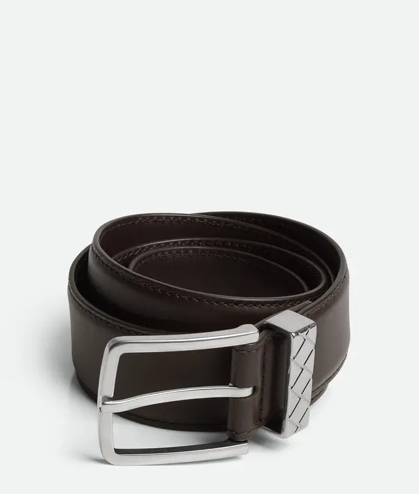 Bottega Veneta Intreccio Loop Belt - Fondant