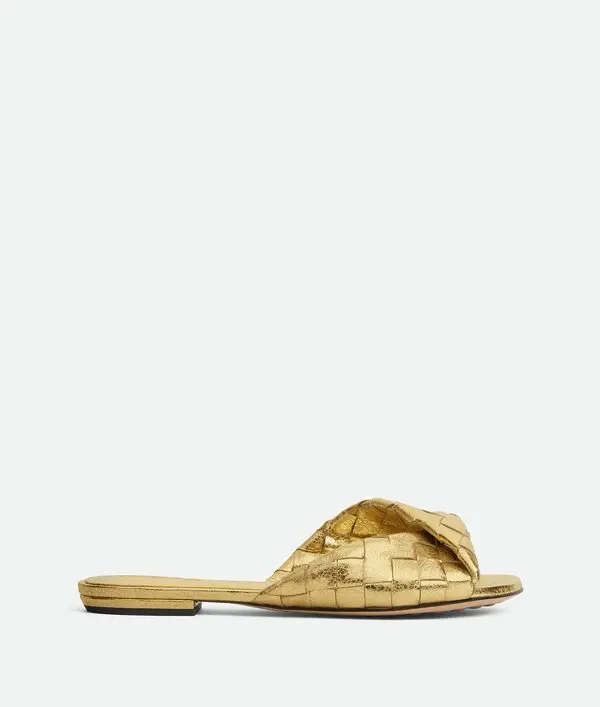 Bottega Veneta Blink Flat Mule - Gold
