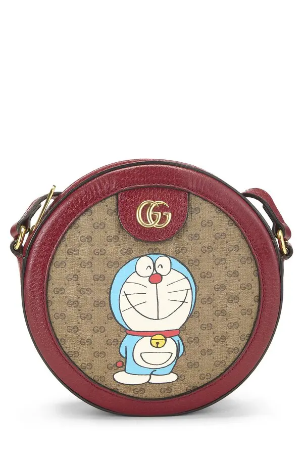 Gucci Doraemon X Coated Canvas Ophidia Gg Crossbody Bag - Multi