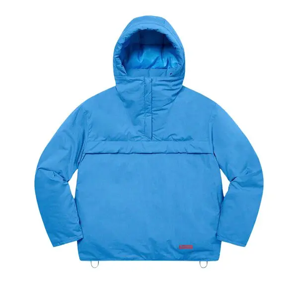 Supreme Hooded Down Pullover - Blue